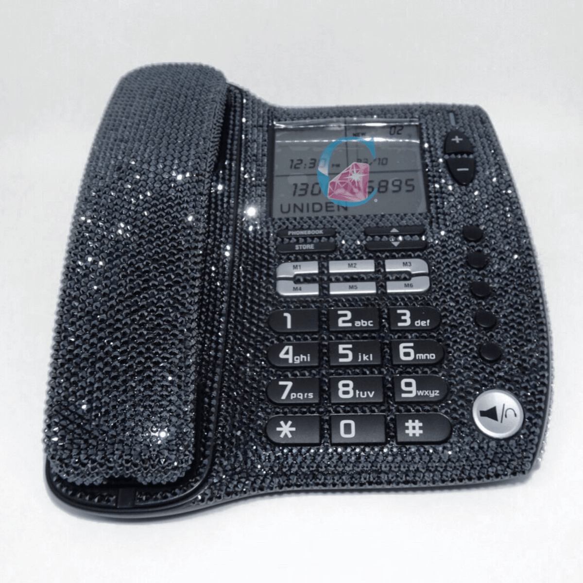 Desk Phone - Jet Hematite *– It's Crystalicious®