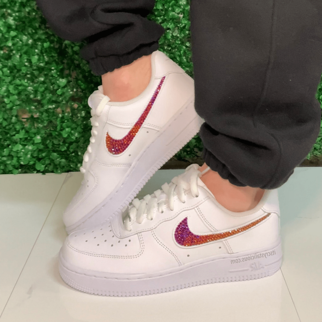 Custom Crystal Bling Nike Air Force 1 - Crystal AB *– It's Crystalicious®